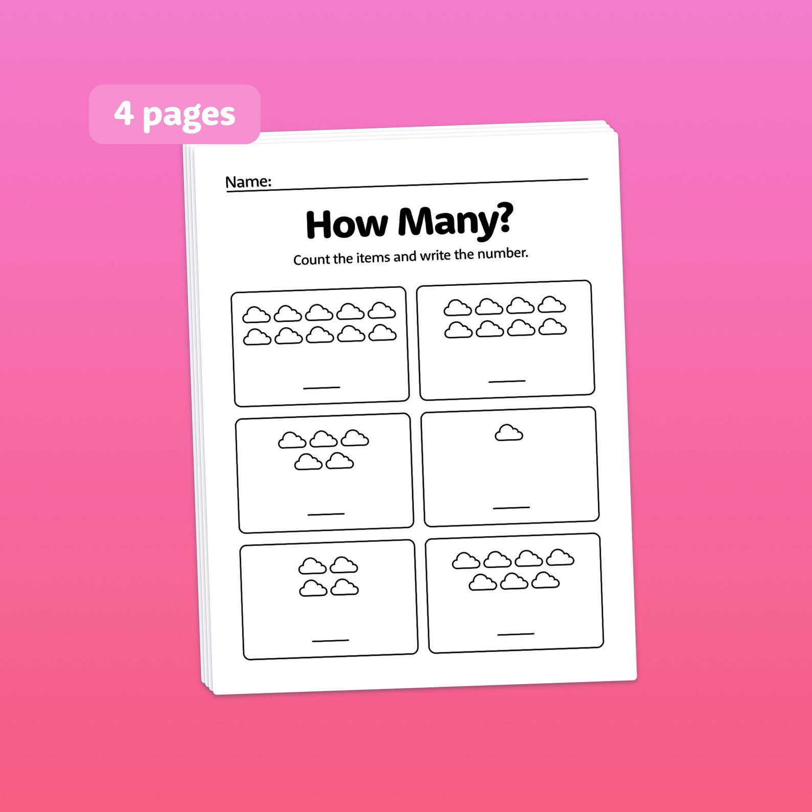 Counting Sets to 10 | Kindergarten Counting & Cardinality Worksheets ...