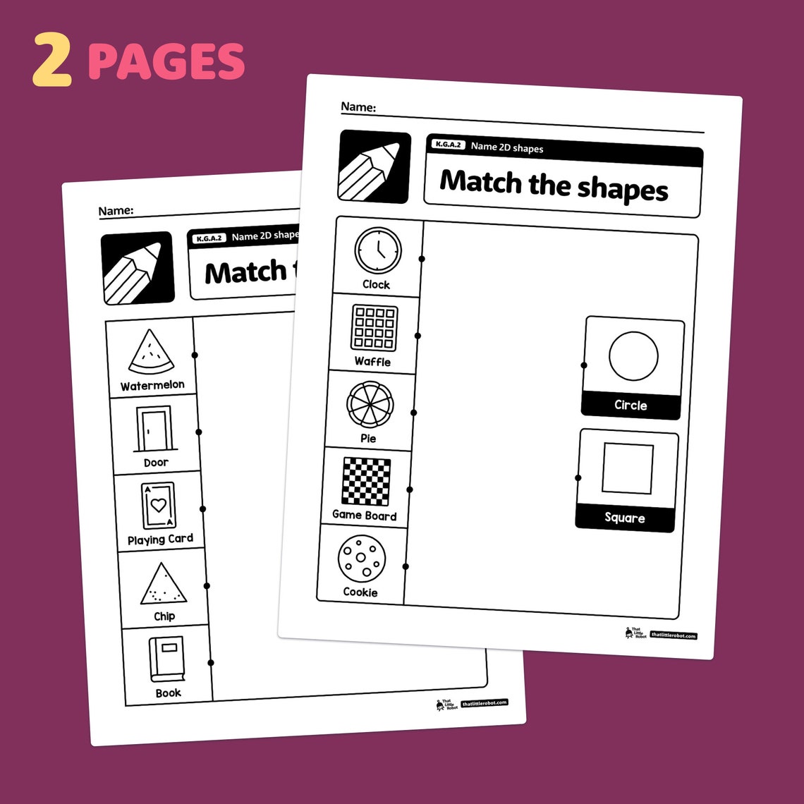 Name 2d Shapes Worksheets | Kindergarten Math Centers, Identifying ...