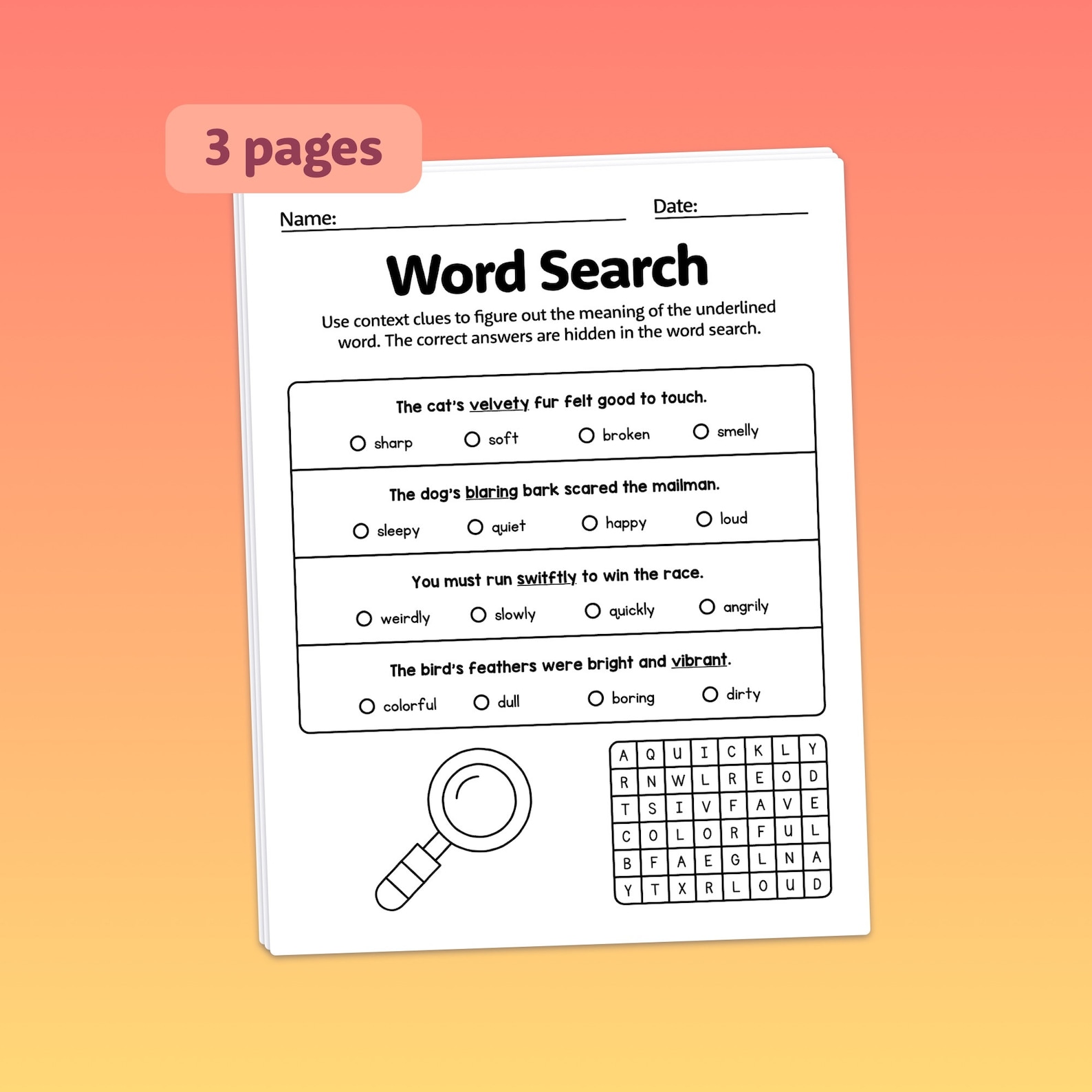 2nd Grade Context Clues Worksheets | 2nd Grade Reading Comprehension ...