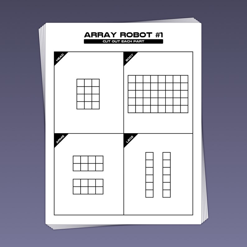 No Prep Multiplication Arrays Activity | 3rd & 4th Grade Math Center ...