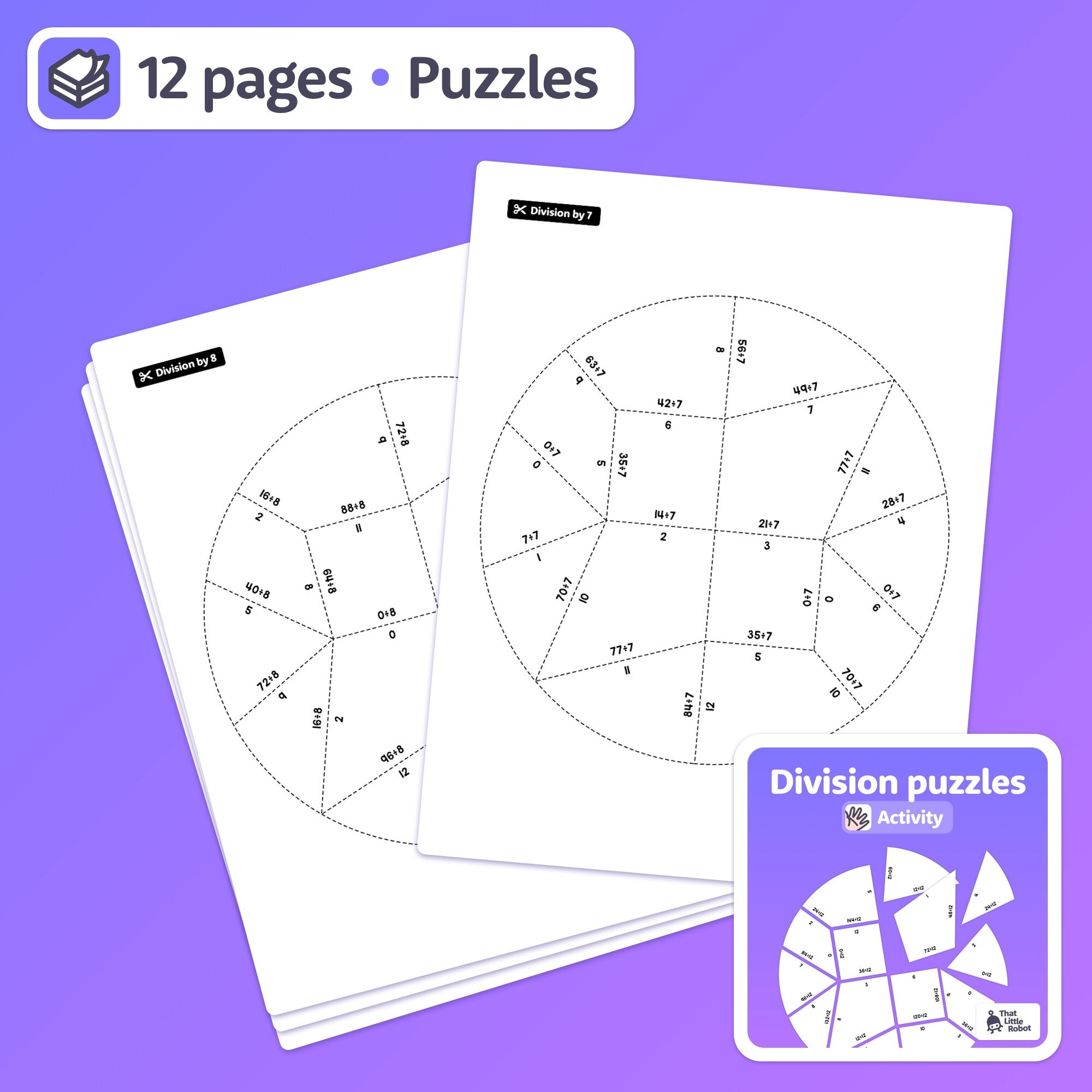 1-12 Division Bundle | 2nd Grade Division, 3rd Grade Division, 4th ...