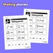Singular & Plural Nouns Worksheets and Centers | Kindergarten ELA ...