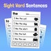 Sentence Building Printable Kindergarten & 1st Grade Cut and Paste ...