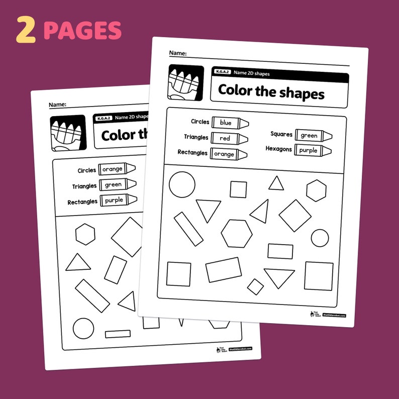 Name 2d Shapes Worksheets | Kindergarten Math Centers, Identifying ...