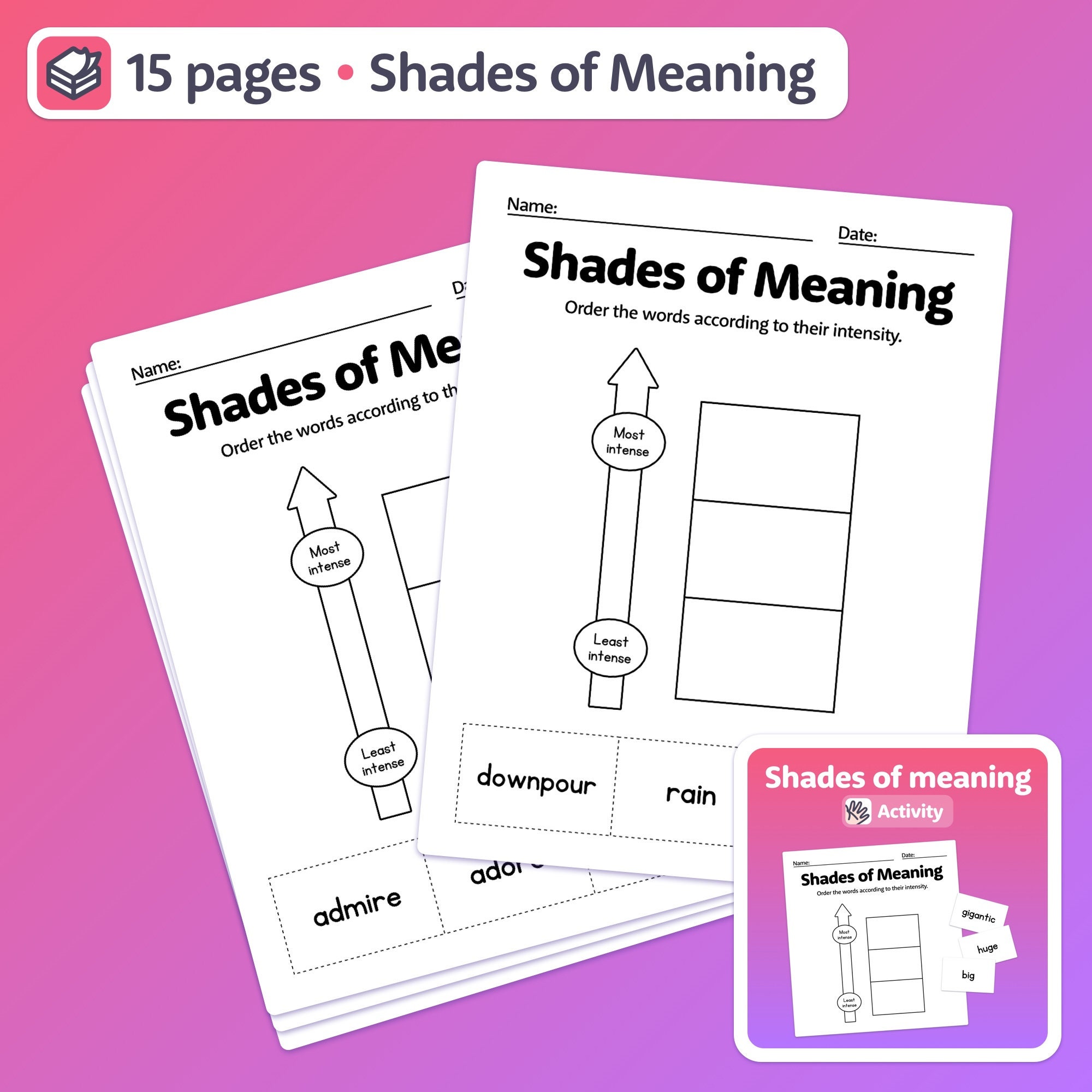 ELA Vocabulary Bundle | 1st Grade Vocabulary, 2nd Grade Vocabulary ...