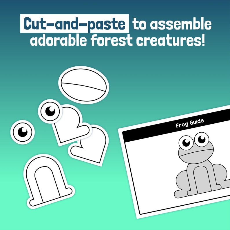 Forest Animal Craft | Pre-k, Kindergarten, 1st Grade Cut & Paste Animal ...