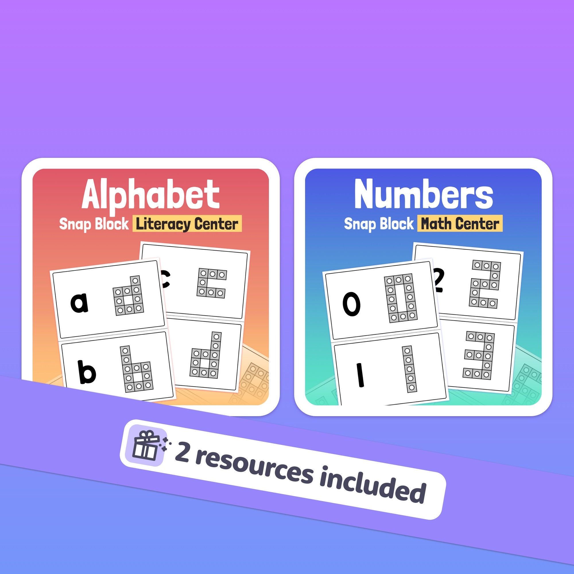 No Prep Snap Blocks Bundle Alphabet Morning Bin Activity Pre-k ...