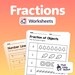 No Prep Fractions Worksheets | 2nd, 3rd, 4th Grade Common Core Math ...