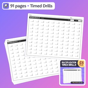 Multiplication Bundle | 2nd, 3rd, 4th Grade Multiplication Worksheets ...