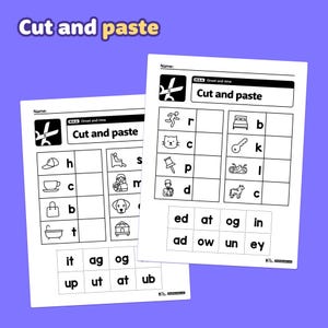 Onset and Rime Worksheets | Kindergarten Cvc Word Activities and ...