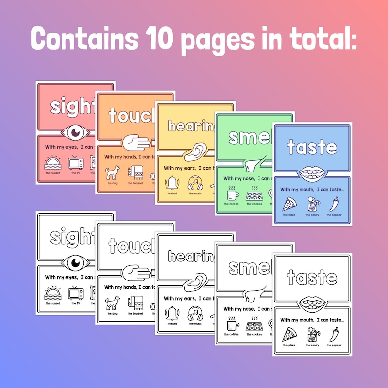 5 Senses Posters | K, 1st, 2nd Grade Five Senses Bulletin Board Decor ...