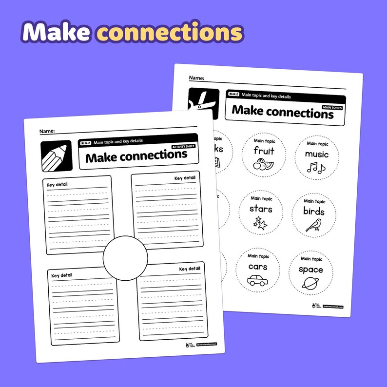 Main Topic and Key Details Worksheets | Kindergarten Reading ...