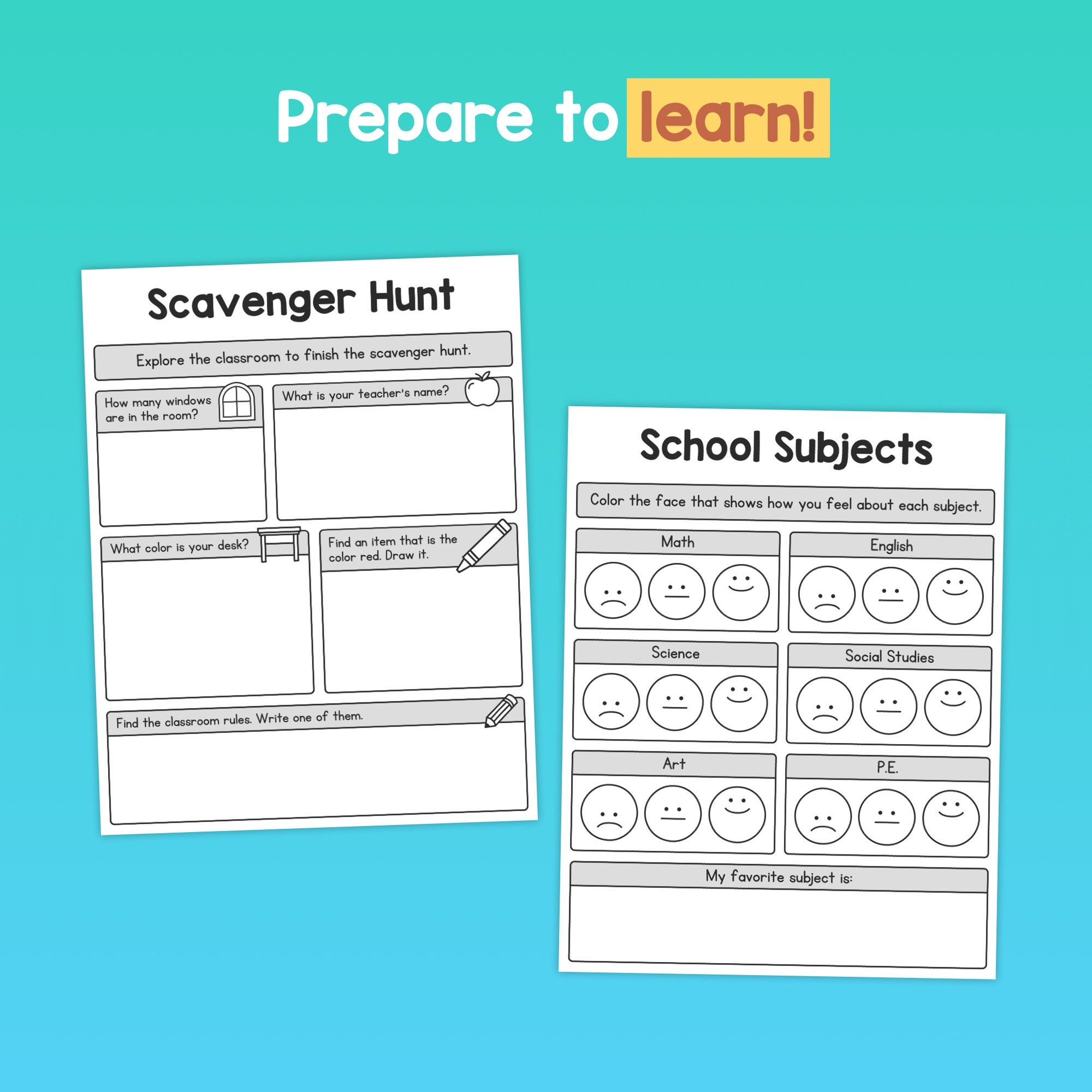 Second Grade Icebreaker Activities – NO PREP First Week of School Ice ...