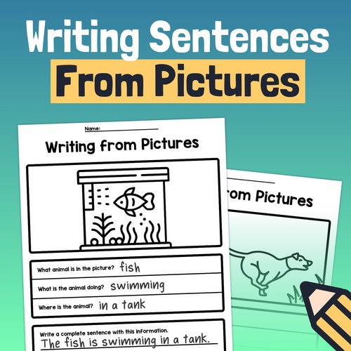 Sentence Writing Worksheets K 3rd Grade Sentence Structure Etsy sentence-writing-worksheets-k-3rd-grade-sentence-structure-etsy
