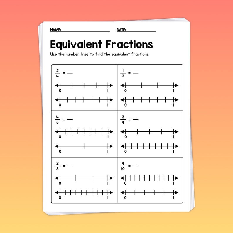 No Prep Fractions Worksheets | 2nd, 3rd, 4th Grade Common Core Math ...