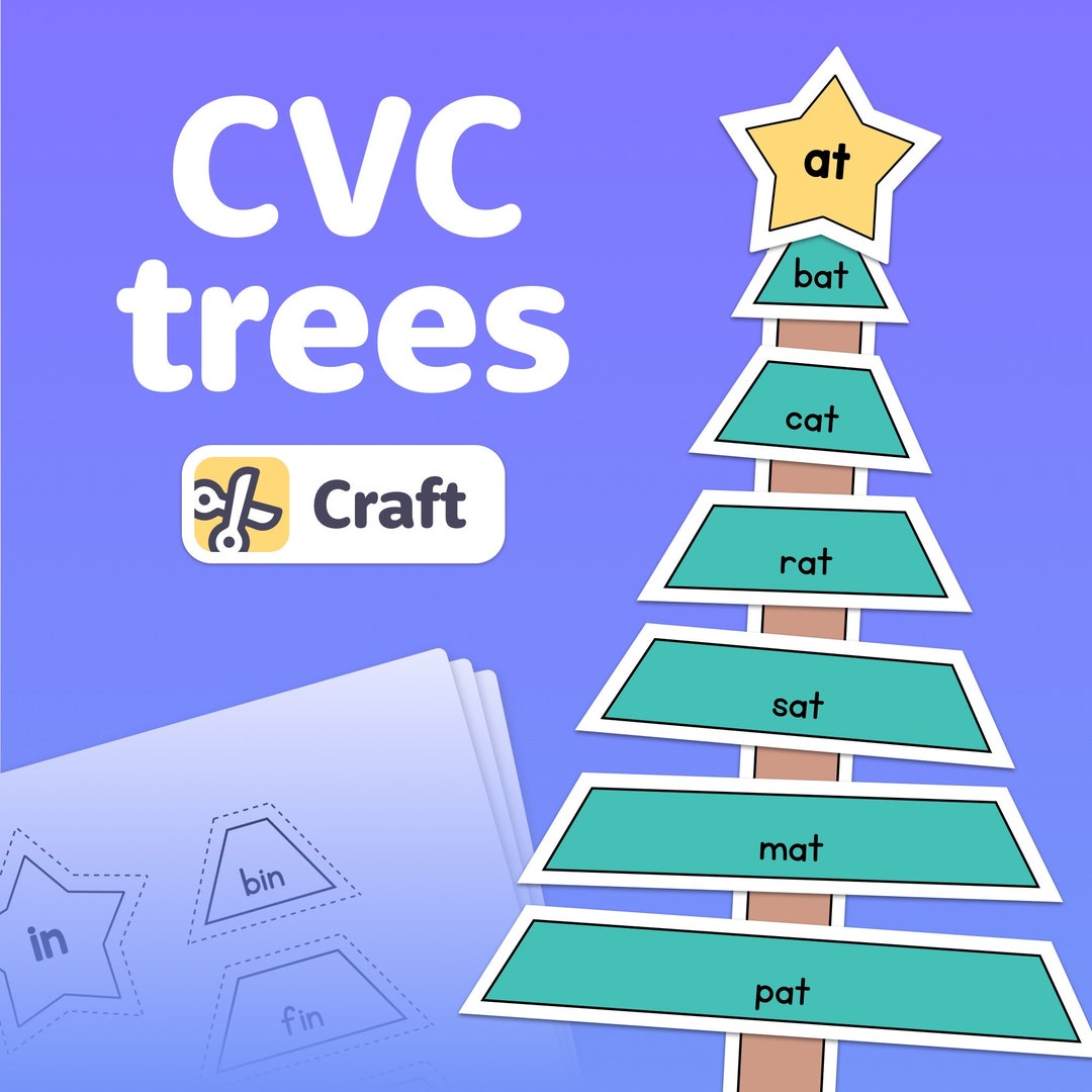 Winter CVC Words Craft | Kindergarten & 1st Grade Christmas Literacy ...