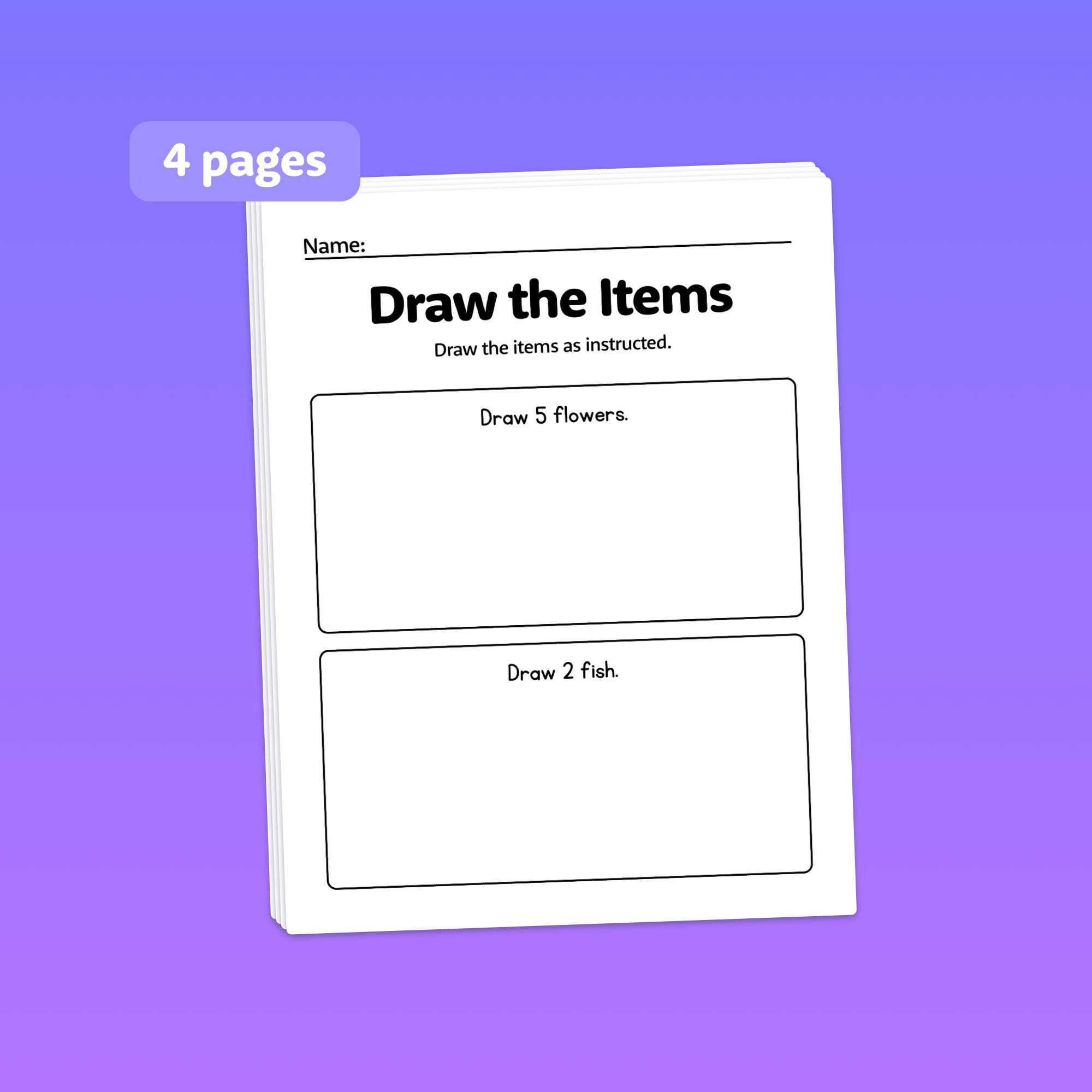 Counting Sets to 5 Kindergarten Counting & Cardinality Worksheets ...