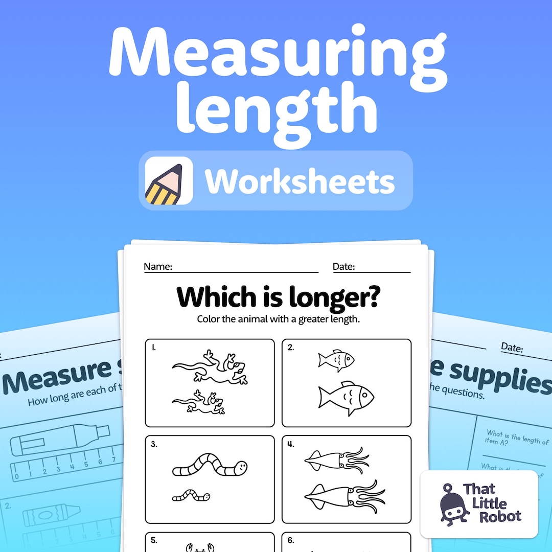 Measuring Length Worksheets | 1st Grade Length, 2nd Grade Length ...