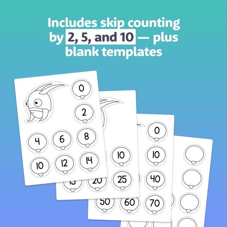 Skip Counting Craft | Kindergarten, 1st, 2nd Grade Math Craft, Skip ...