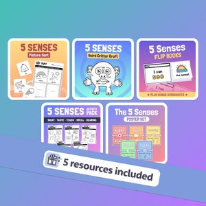 5 Senses Bundle | Kindergarten, 1st Grade, 2nd Grade Science, 5 Senses ...