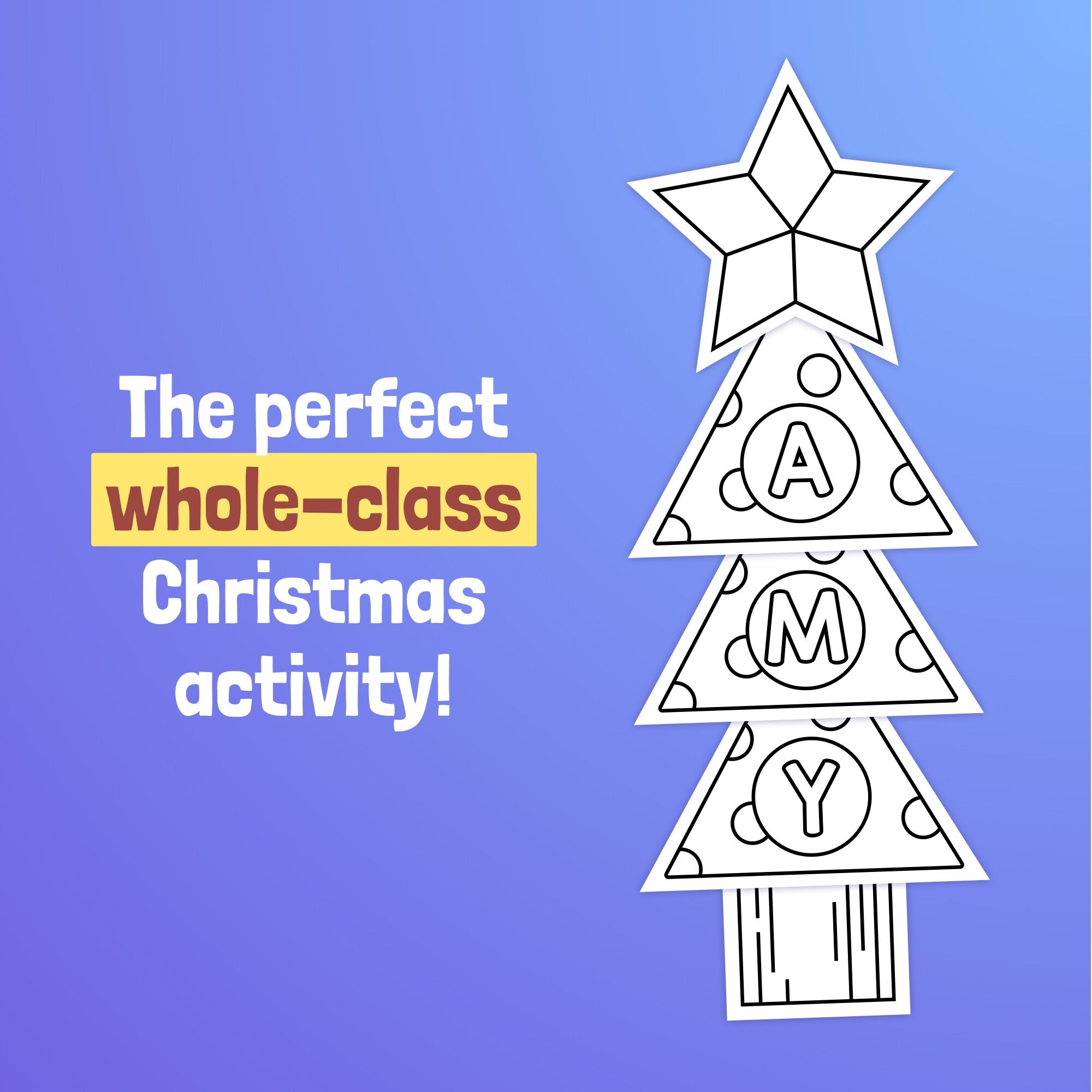 Christmas Tree Craft | 1st Grade & Kindergarten Winter Name Craft ...