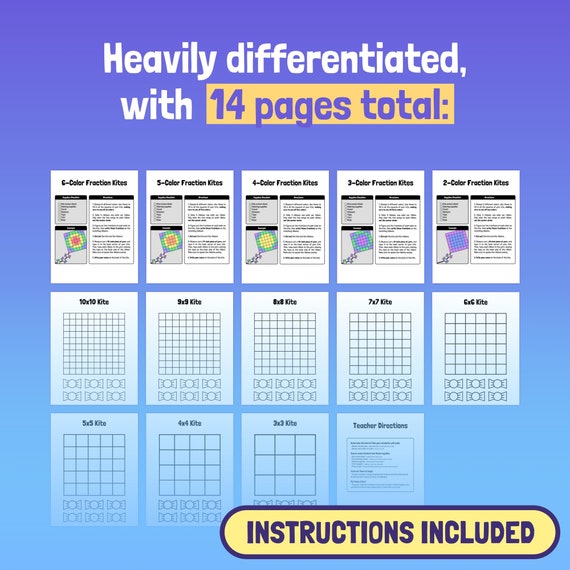 Fraction Kite Template