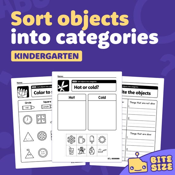 Worksheets Sort Words Into Categories