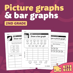 Picture Graphs & Bar Graphs Worksheets | 2nd Grade Graphing and ...