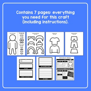 All About Me Kid Craft | 1st 2nd Grade No Prep About Me Icebreaker ...