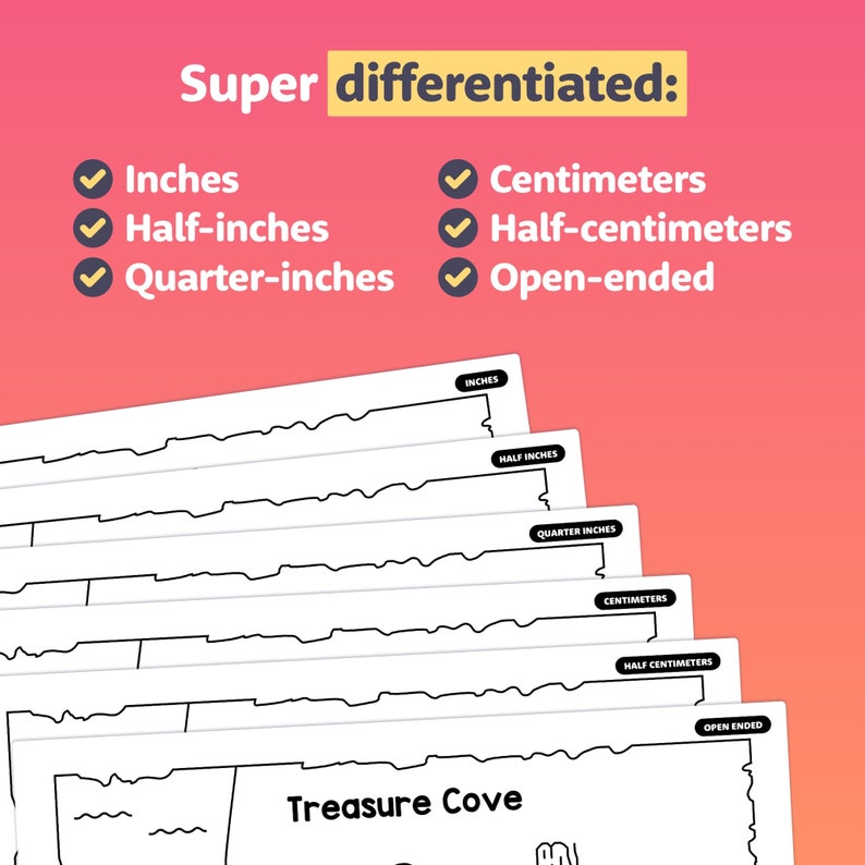 Measurement Activity | 1st 2nd 3rd Grade Measurement Craft | Inches ...