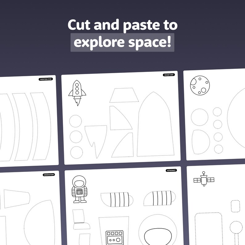 No Prep Space Crafts | Pre-k, Kindergarten, & 1st Grade Science | Outer ...