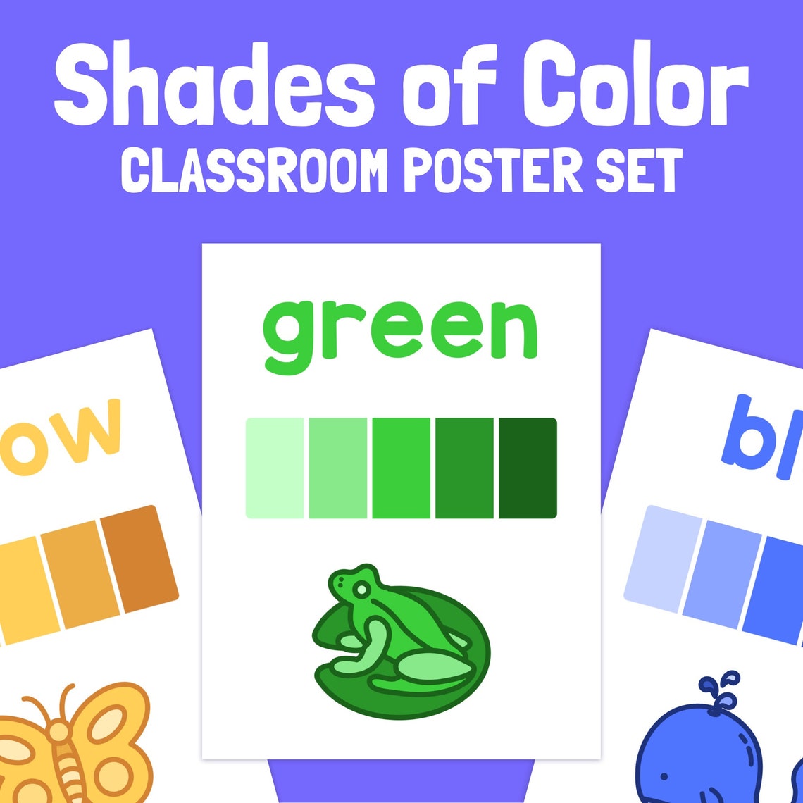 Classroom Color Posters | Shades of Color Classroom Decor ...