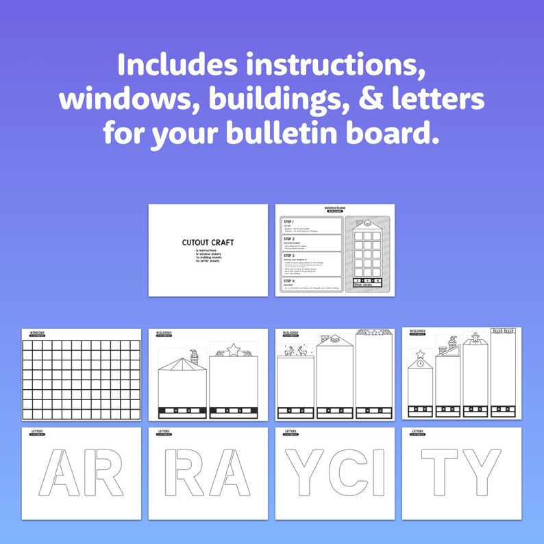 Christmas Array City Math Craft | 1st, 2nd, 3rd Grade Multiplication ...