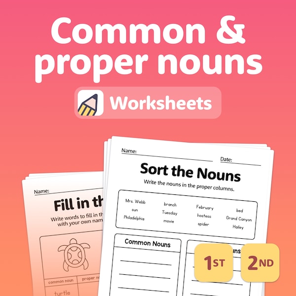 Grammar Worksheets 1st Grade - Etsy