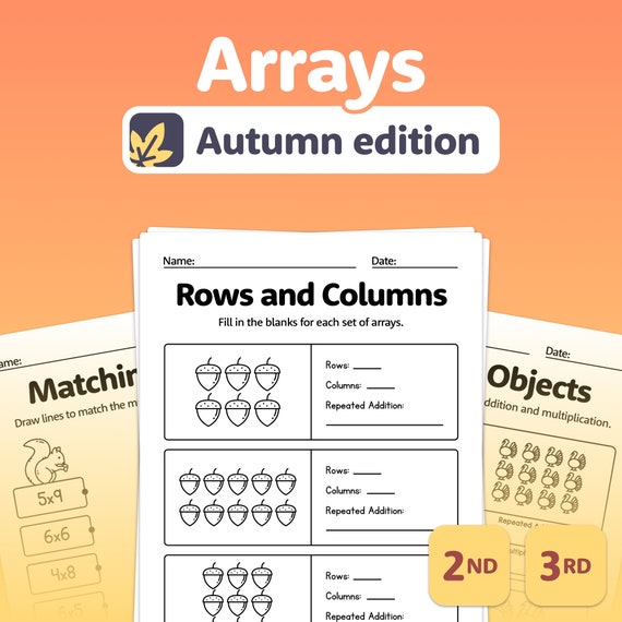 Arrays Worksheets