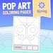 No Prep Pop Art Spring Coloring Pages | 1st, 2nd, 3rd Grade Spring ...