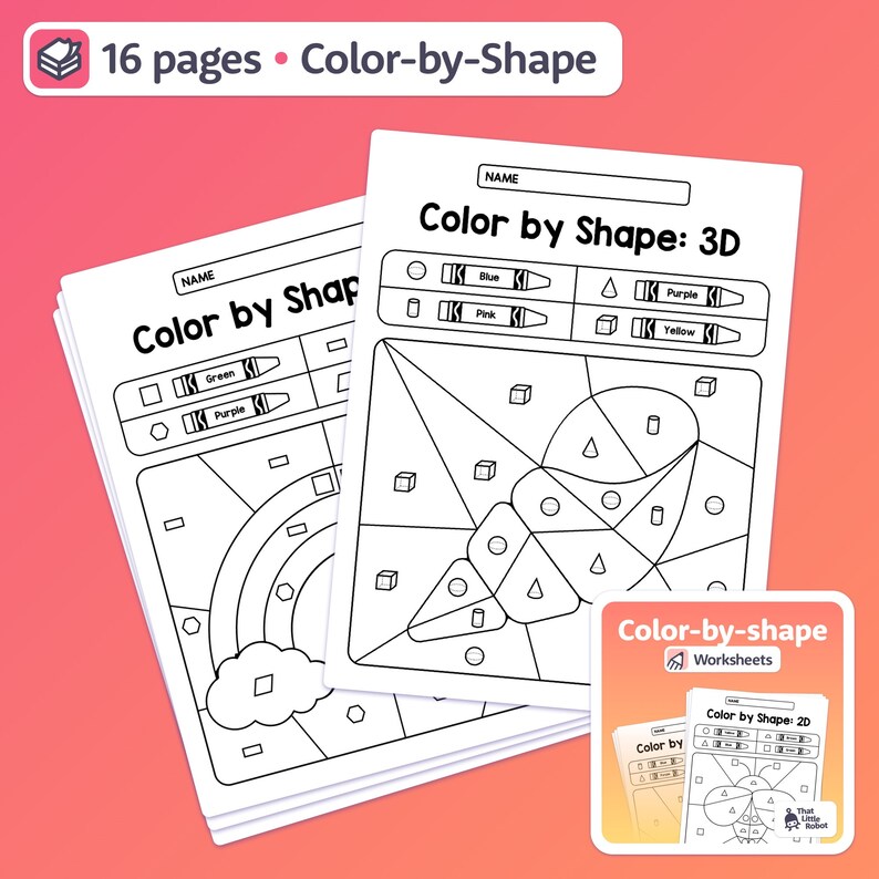 No Prep 2D & 3D Shapes Bundle | 1st, 2nd, 3rd Grade 3D and 2D Shape ...