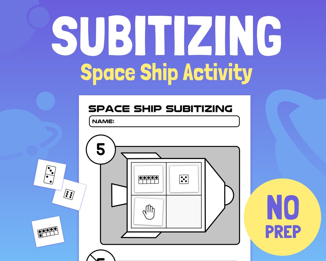 Subitizing Worksheets Pre-k Kindergarten 1st Grade 1-20 - Etsy