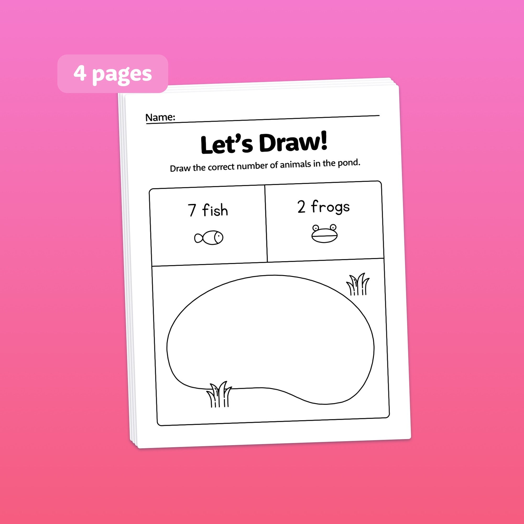 Counting Sets to 10 Kindergarten Counting & Cardinality Worksheets ...