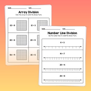 No Prep Division Worksheets | 2nd, 4th, 3rd Grade Division Activities ...