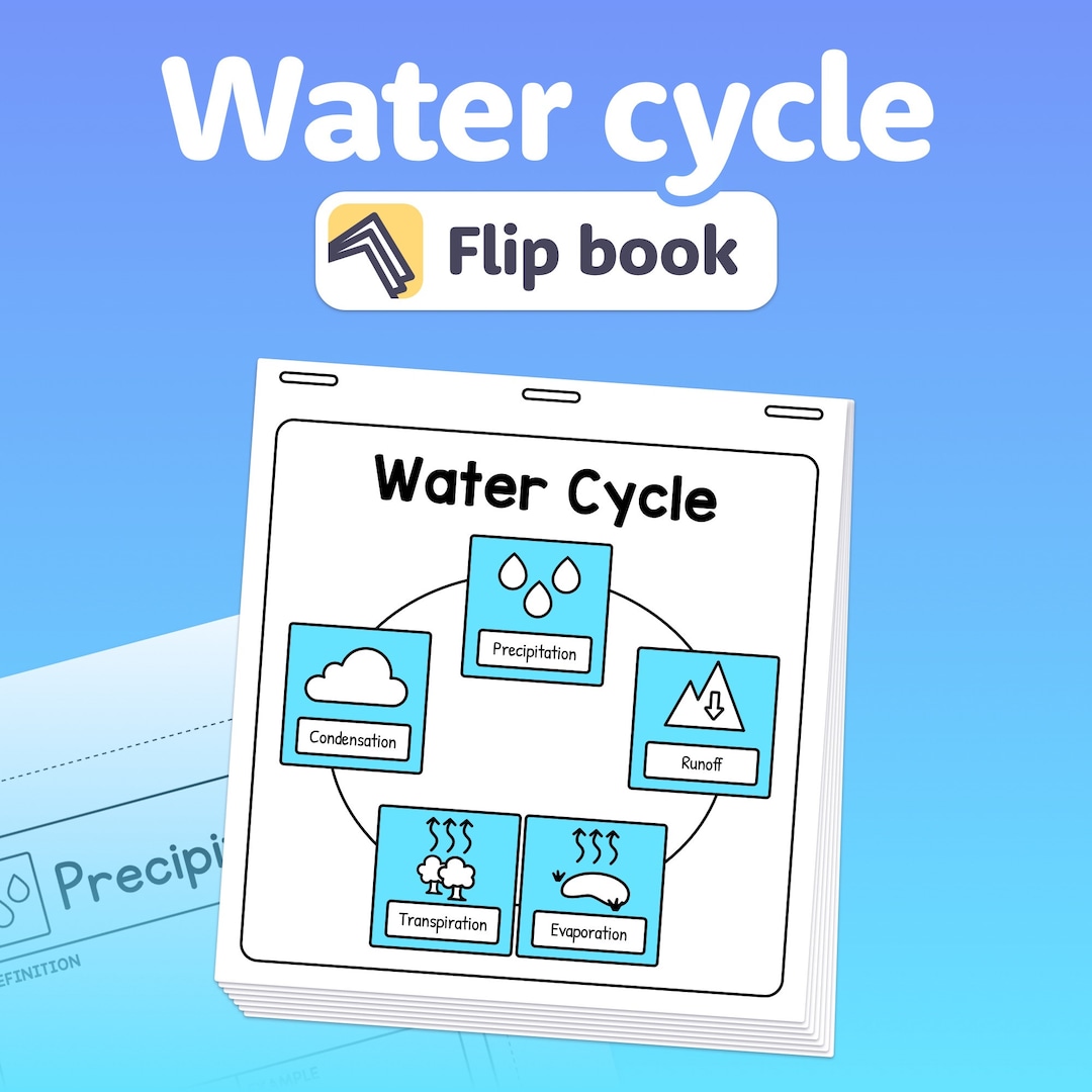Water Cycle Flip Book Craft | 3rd Grade Science, 4th Grade Science, 5th ...