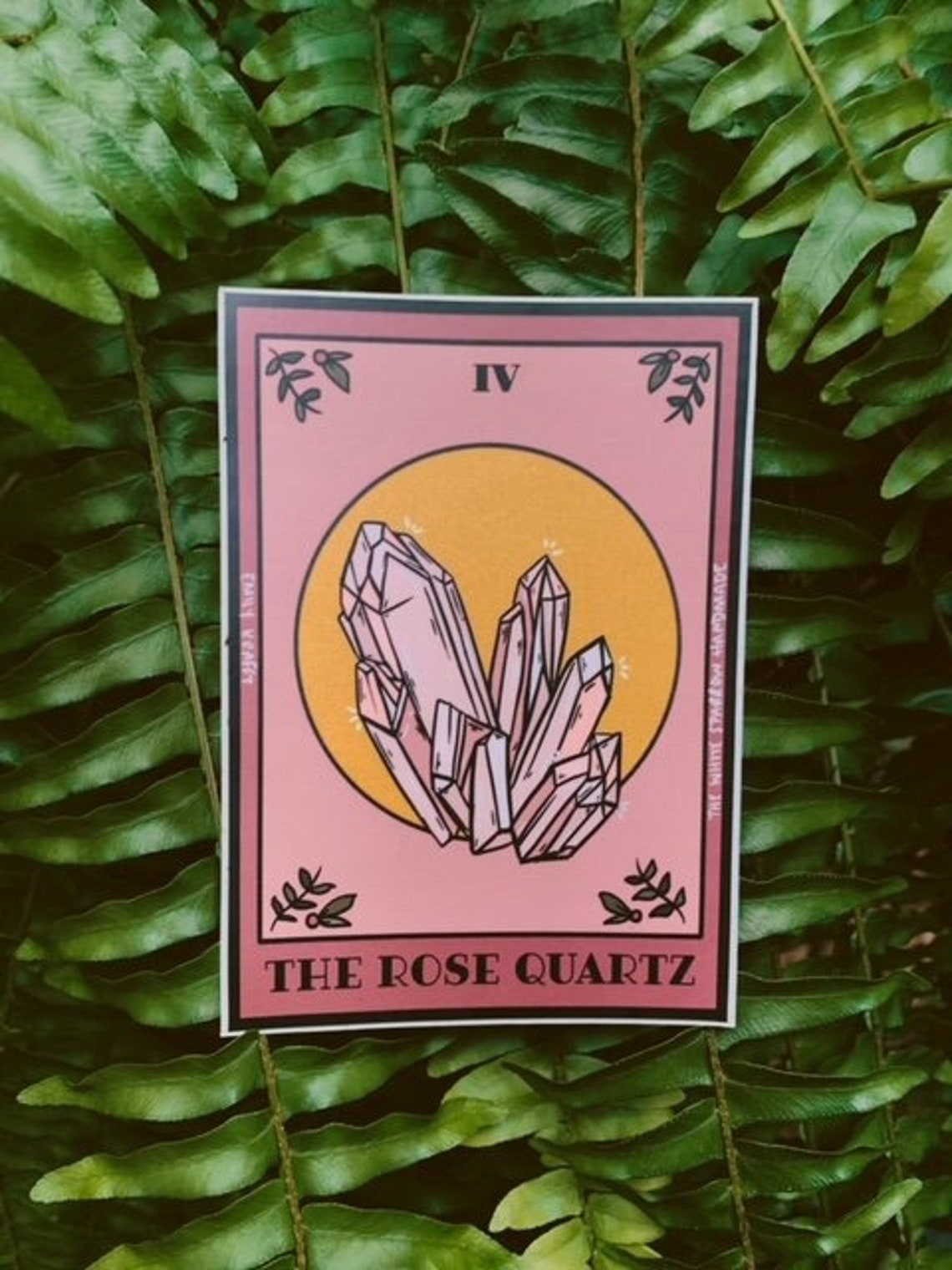 The Rose Quartz Tarot Card Sticker - Etsy