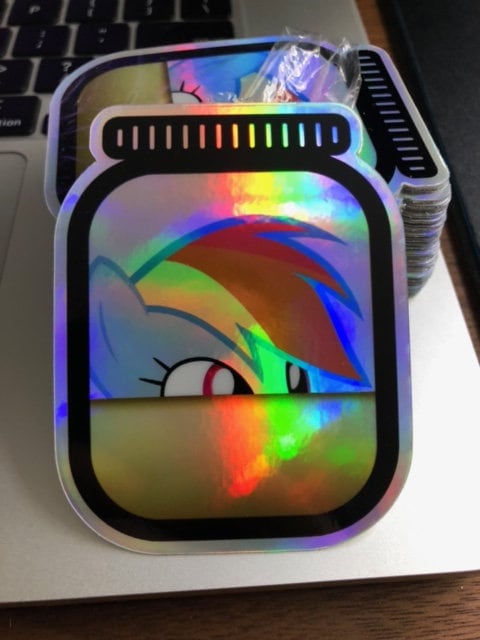My Little Pony Cum Jar Project Foil Vinyl Die Cut Sticker - Etsy