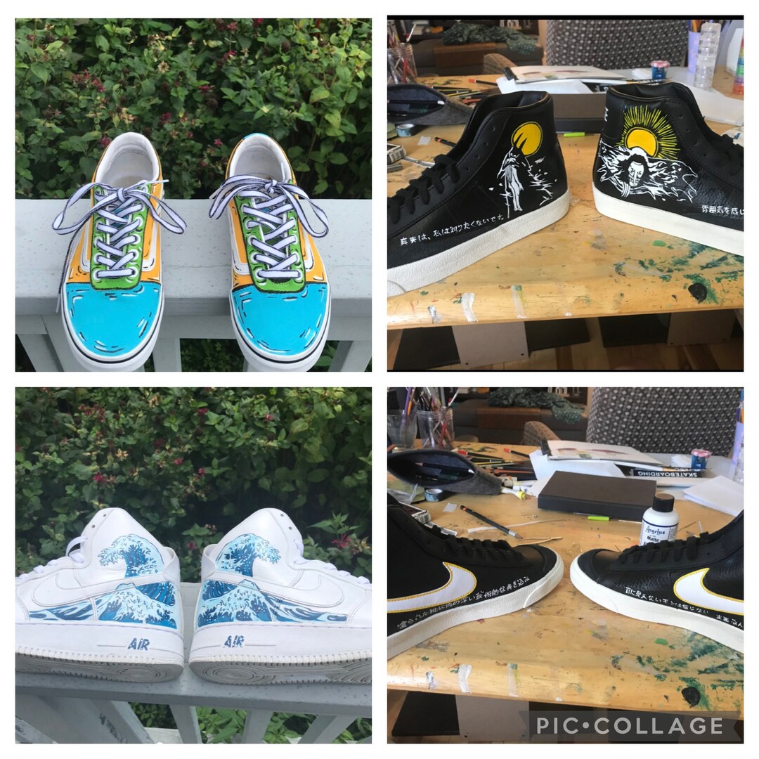 Custom Hand-painted Shoes Made to Order - Etsy