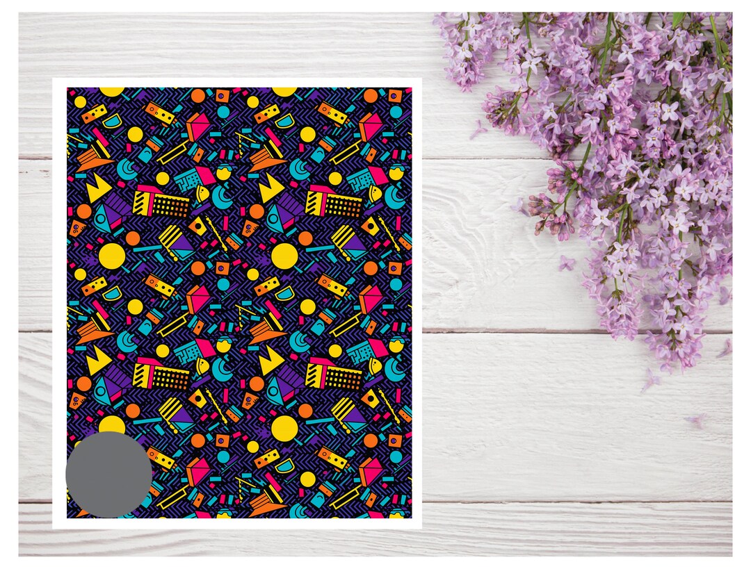 80s Retro Clay Transfer Paper Polymer Clay Transfer Water Transfer ...