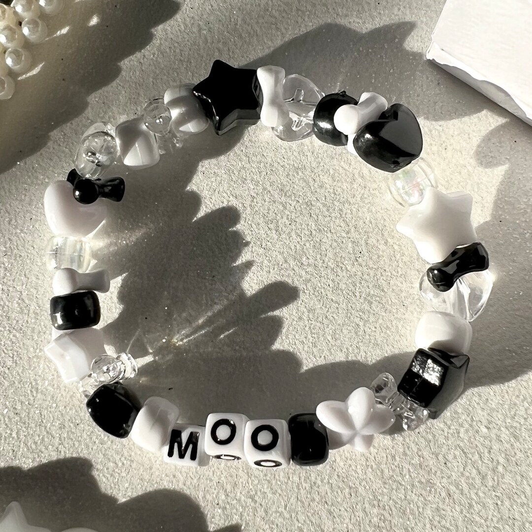 Moo Beaded Bracelet | Cow Aesthetic | Kandi Bracelet | Y2K Bracelet ...