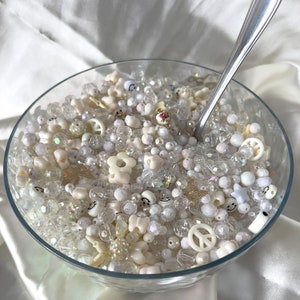 Bead Soup | Ultimate Bead Soup | Cream, White, Iridescent Bead Soup | Bead Scoop | Jewelry Beads ...