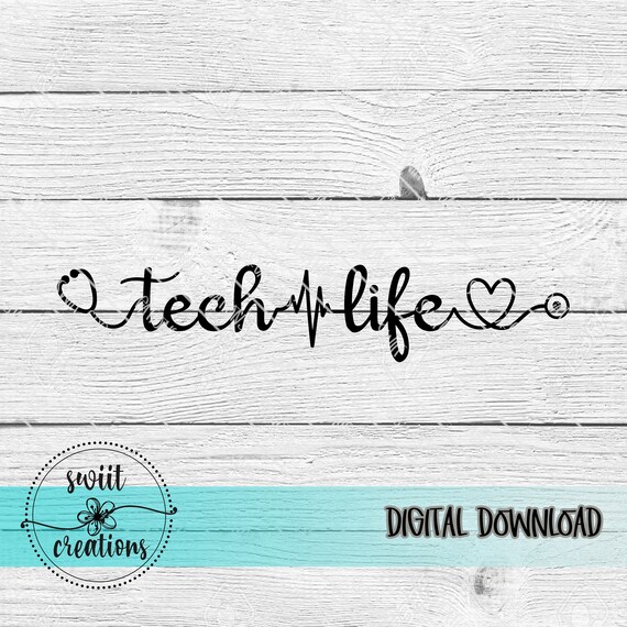 Tech Life techlife Digital Download SVG Clipart - Etsy