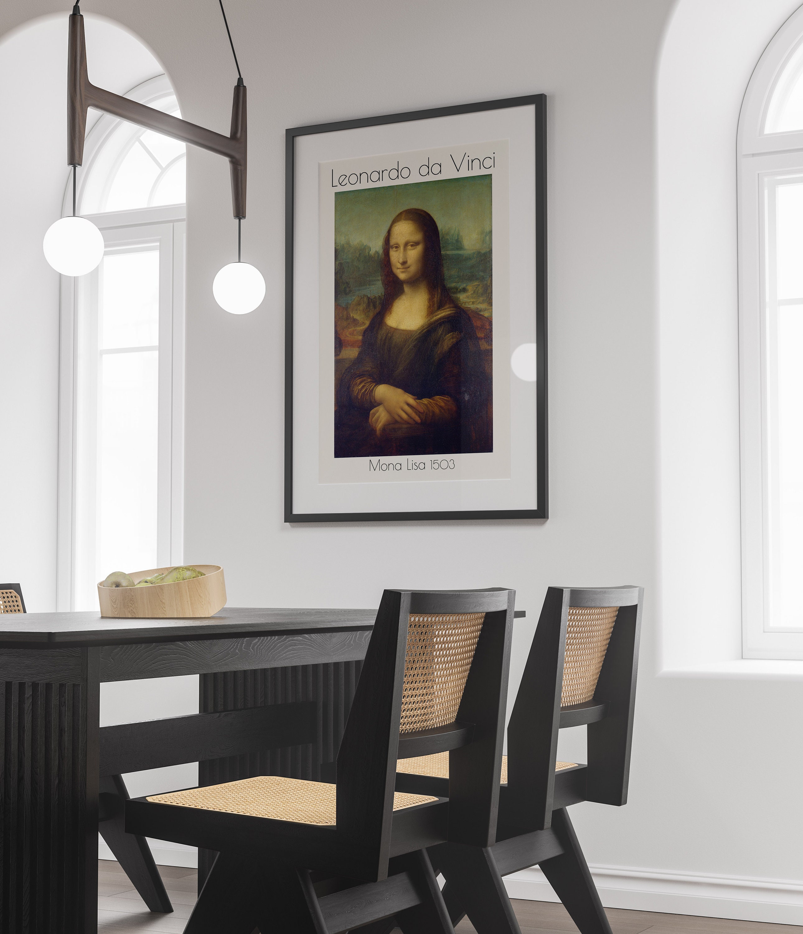 Leonardo Da Vinci's Mona Lisa Printable Poster Exhibition - Etsy