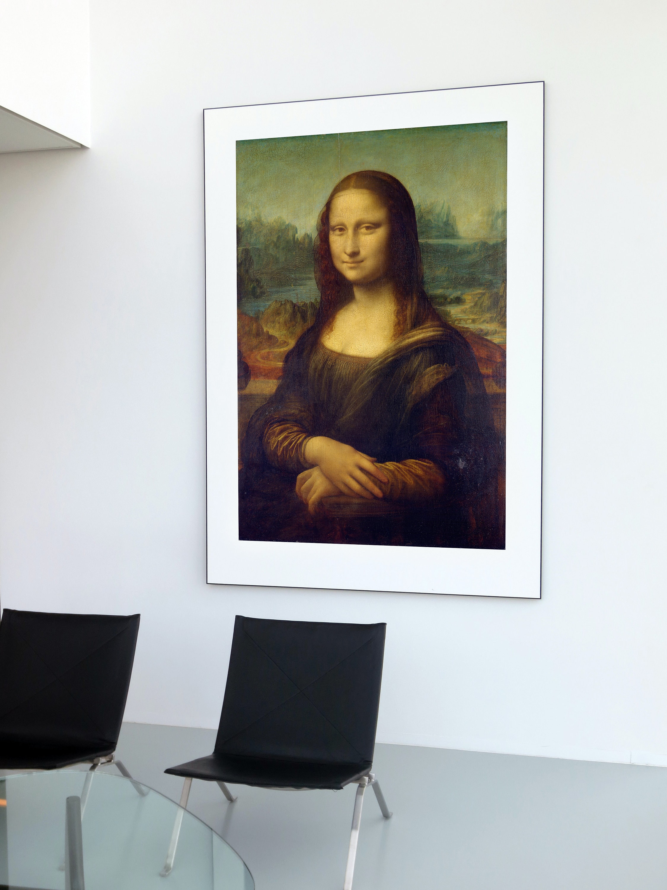 Leonardo Da Vincis Mona Lisa Reproduction Art Print Etsy
